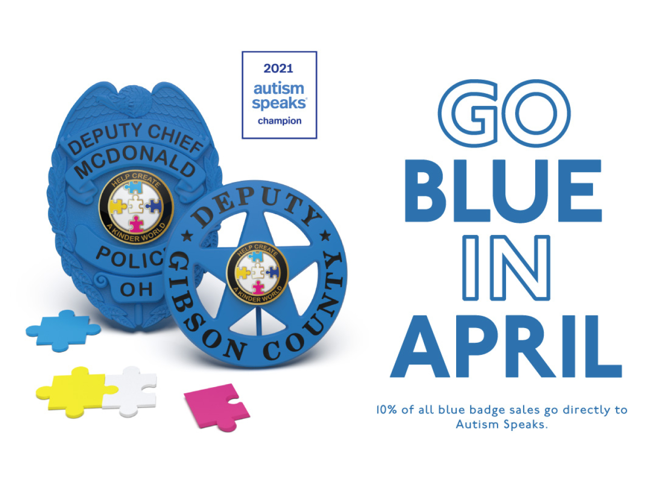Autism Awareness Badges | Smith & Warren®